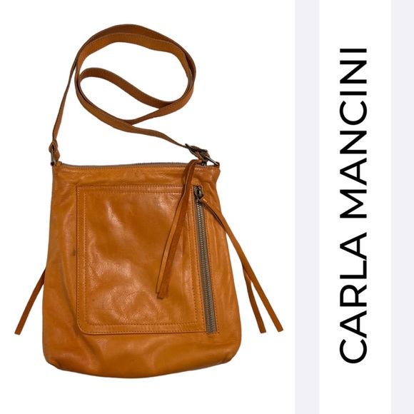 Carla Mancini | Bags | Carla Mancini 0 Italian Grain Leather Emma ...